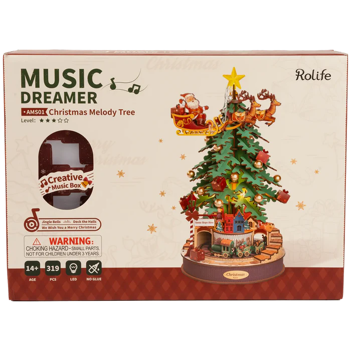 EXCLUSIEF! | Robotime Christmas Melody Tree - 40cm hoog!| Daans Shop Berkel